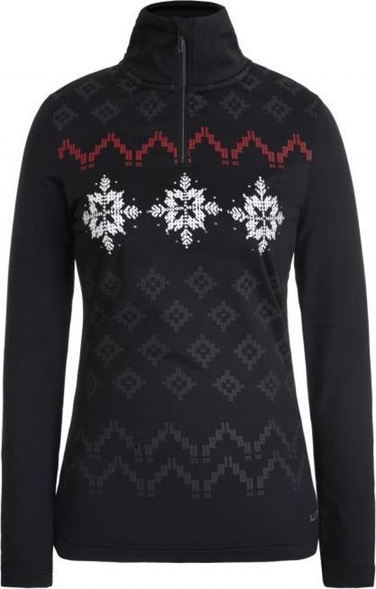 Luhta Ernholm dames ski pulli met rits zwart | bol.com
