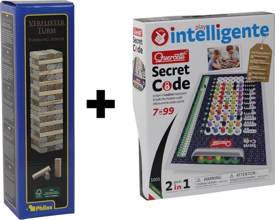 Stapeltoren + Quercetti Secret Code | Games | bol