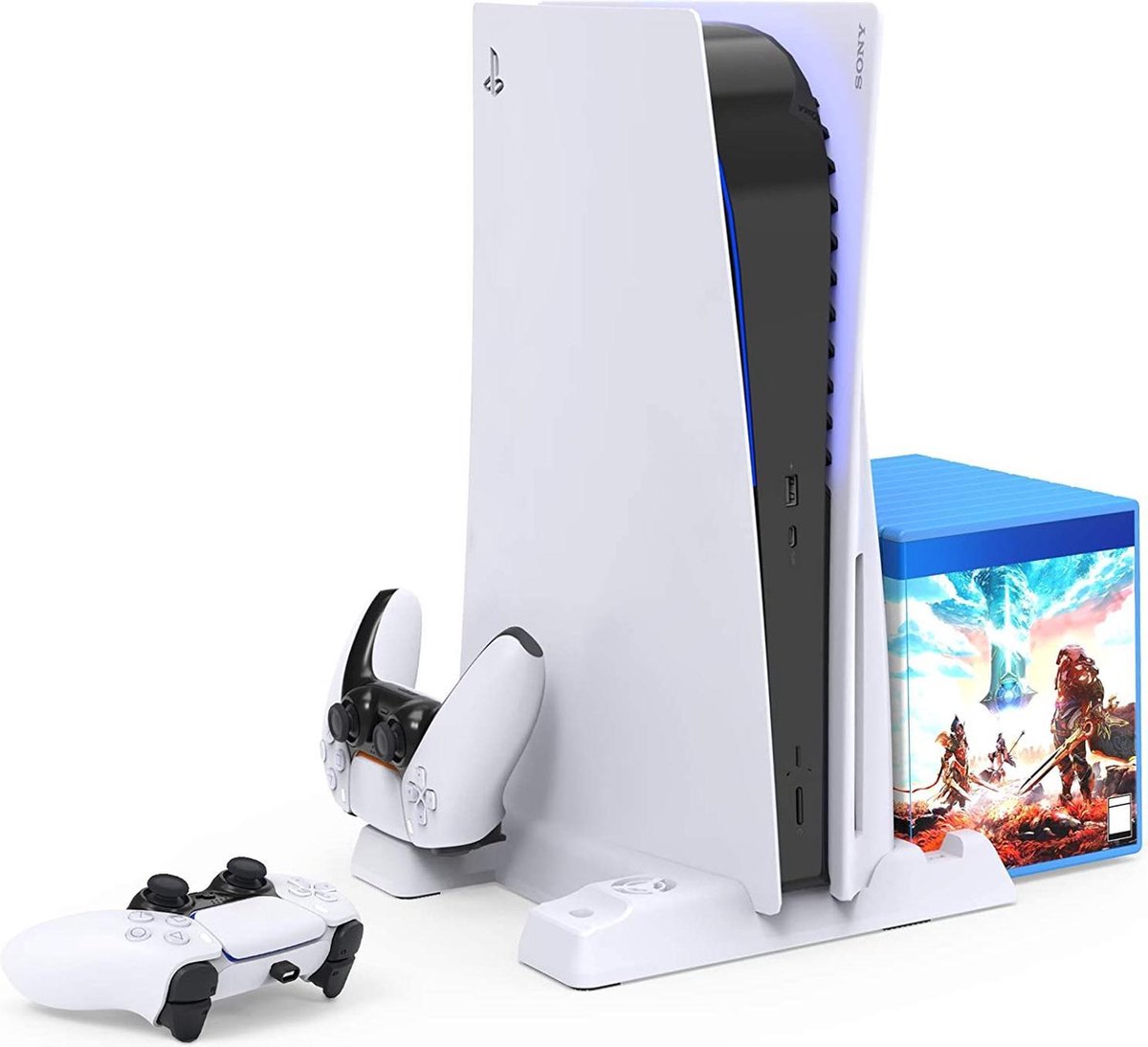 PS5 Accessoires -FastSnail PS5 Fan Station, Multi-Function Stand voor ...