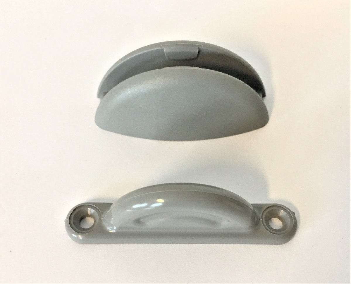 Deurvanger Plopp 2-delig Grijs | bol.com