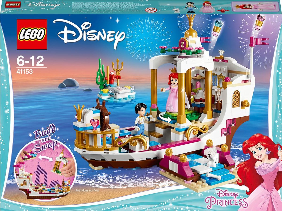 LEGO Disney Princess Ariel's Koninklijke Feestboot - 41153 | bol.com