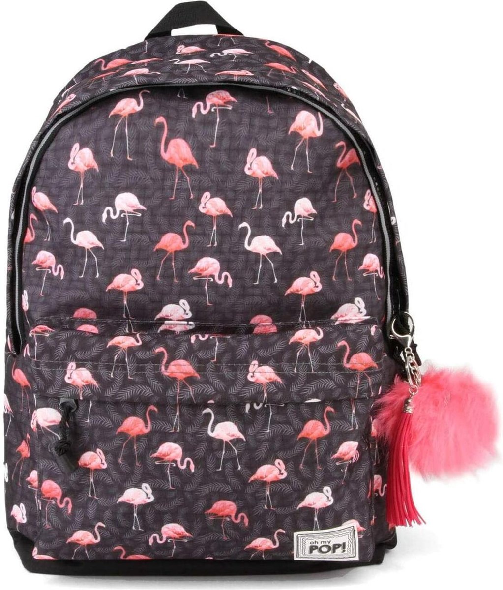 Oh My Pop! Flamingo premium usb backpack | bol.com
