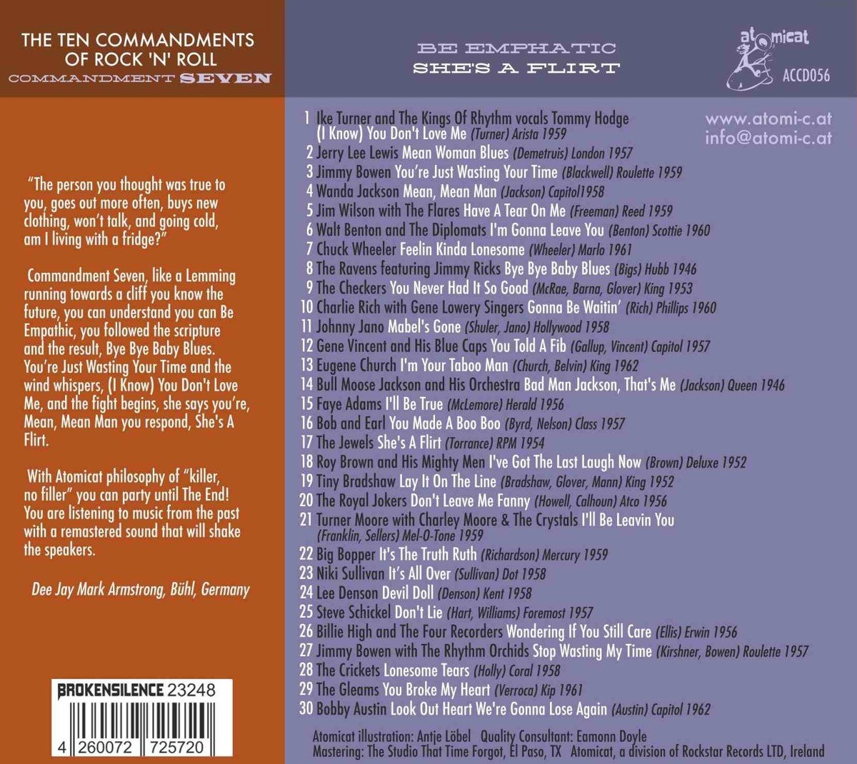Various Artists - Ten Commandments Of Rock'n'Roll Vol.7 (CD), various ...
