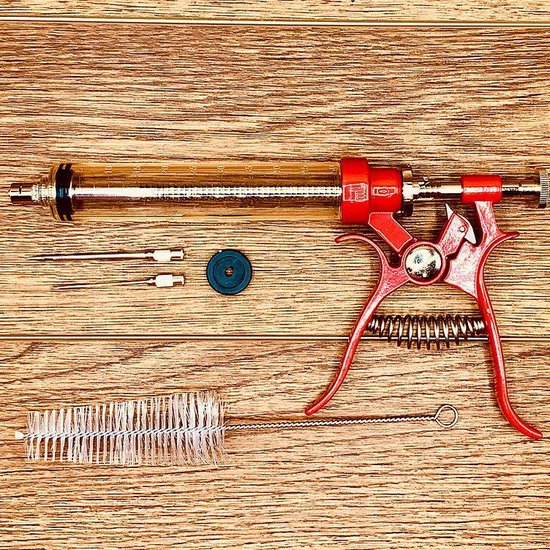 Butcher BBQ Pistol Grip Injector - Marinadespuit - Injectiespuit - Set ...