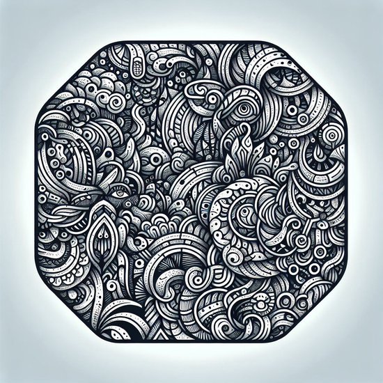 Doodle relief schilderij | Dwarse Doodles: Een Reliëf Kunstwerk van ...