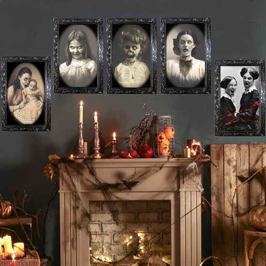 5 Pack 3D Changing Face Expression Moving Portrait Picture Frames ...