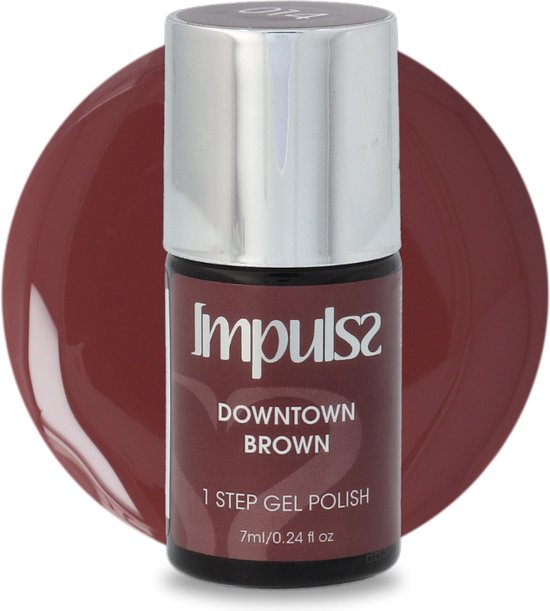 Impulss Gellak Gel Polish - Gel Nagellak - Verhardende werking - Downtown Brown - 7... | bol