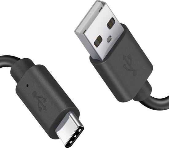 Motorola, USB naar USB-C-kabel Zwart 1m voor telefoon, officieel ...