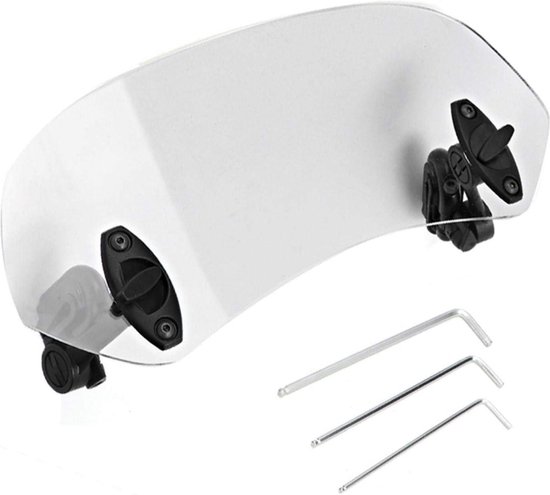 Motorcycle Windshield Extender - Universal Adjustable Clip On ...