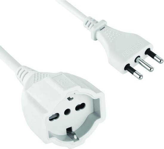 Verlengkabel tweewaardig geaard stopcontact 10 m - universele ...