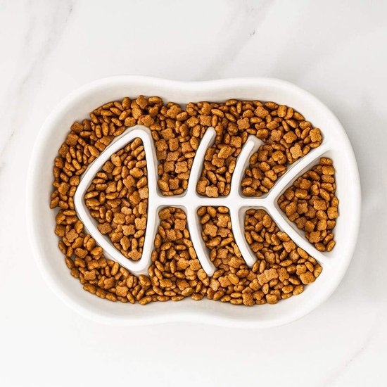 Slow Feeder Ceramic Dog Bowl | Healthy Eating Diet Pet Bowl ...