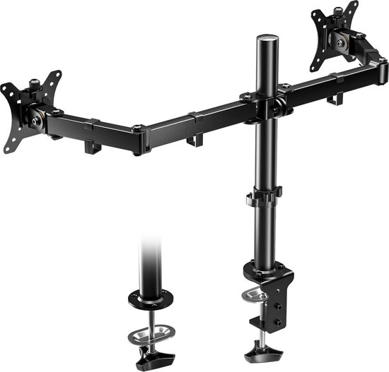 Dual Monitor Arm 13-30 inch Scherm - Hoogte Verstelbaar - Kantelbaar ...