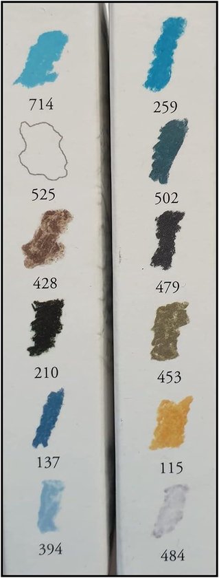 Set van 12 droge pastels half pastels zachte pastels Bord de Mer 2 ...