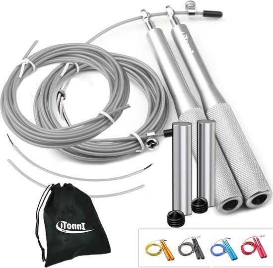 High Speed Boksen en Fitness Springtouw voor Mannen en Vrouwen - Met of ...