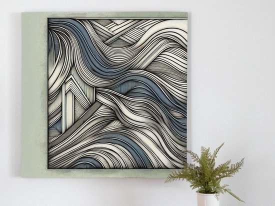 Line art relief schilderij | Linear explorations in dimensionality: a ...