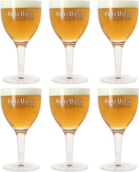 Dupont Bierglas 25cl - Set van 6 Stuks - Ideaal voor Belgisch Seizoensbier -... | bol