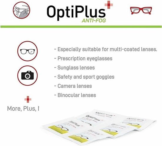 Optiplus Brillendoekjes - Anti-Condens Brilpoetsdoekjes ...