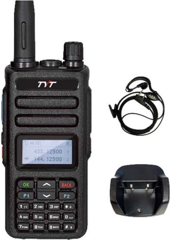 TYT MD-750 Digitaal Dualband DMR VHF en UHF Tier2 5Watt met GRATIS prog ...