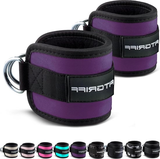 Ankle Straps for Cable Machines - Padded Ankle Cuffs (2 pieces) - Gym Workout Kickback... | bol