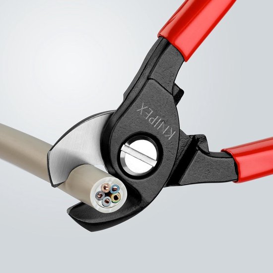 Kabelschaar met kunststof bekleed - 165 mm - roestvrij staal Knipex | bol