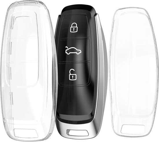 kwmobile autosleutel hoesje geschikt voor Audi A6 A7 A8 Q7 Q8 3-knops ...