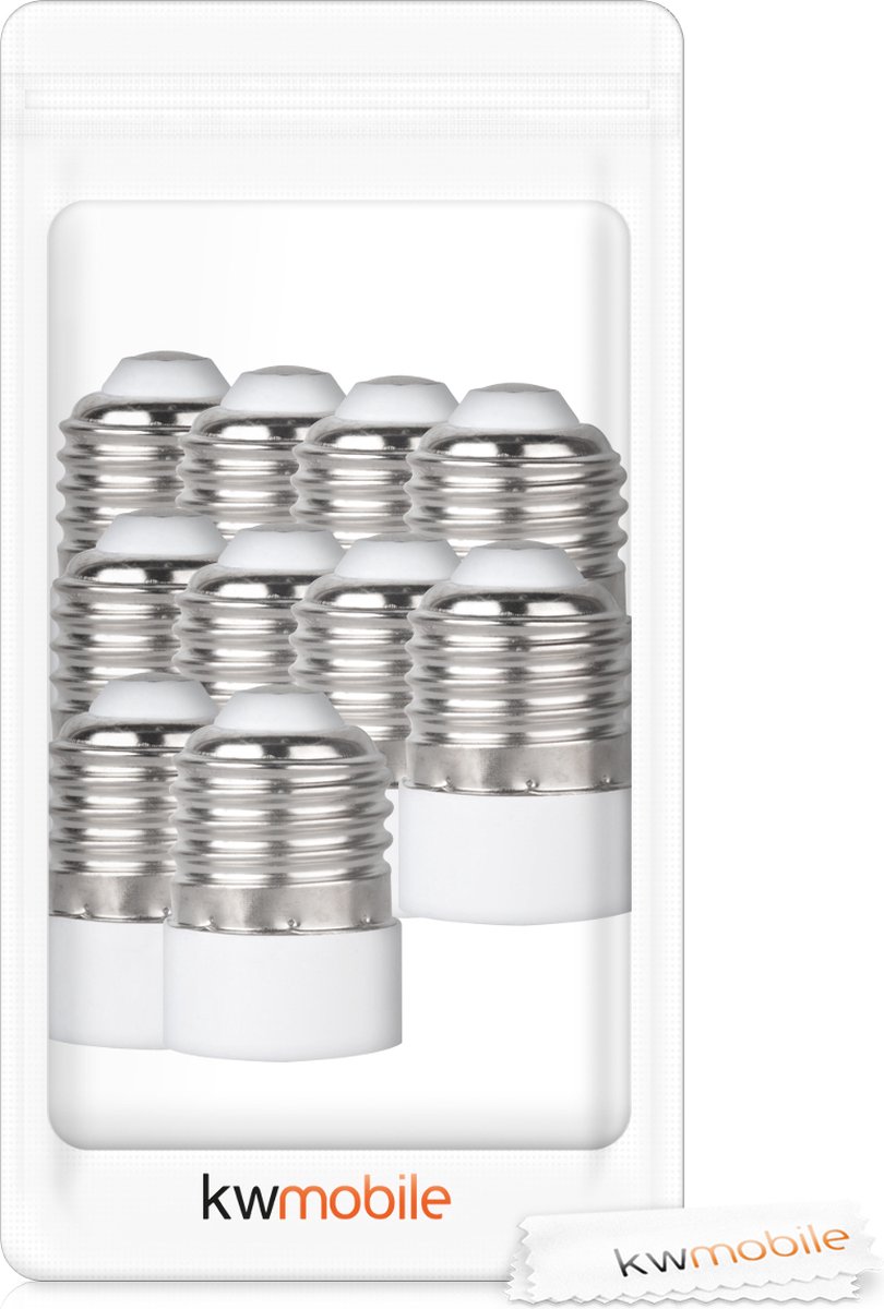 kwmobile verloopfitting E27 naar E14 - 10 stuks fitting omvormers - Verander je E27... | bol.com