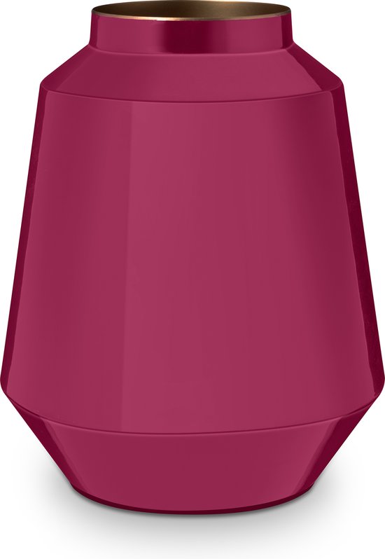 Pip Studio Vaas - Metaal - Roze - 29cm | bol.com