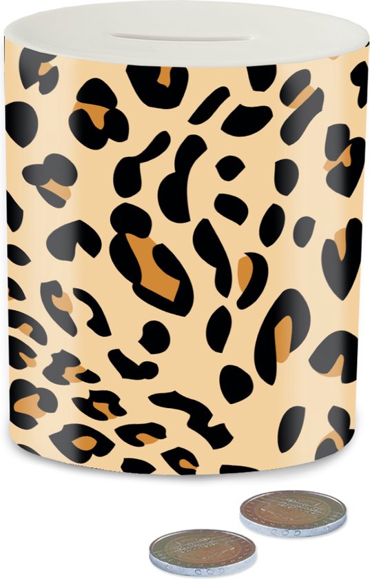 Spaarpot - Spaarblik - Dierenprint - Panter - Luipaard - Spaarpotten ...