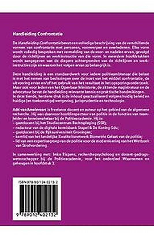 Handleiding Confrontatie | 9789012402132 | Adri van Amelsvoort | Boeken ...