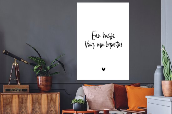 Muurstickers - Sticker Folie - Broertje - Een kusje voor mijn broertje ...