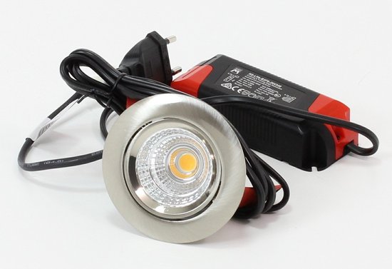 Alterna Base LED inbouwspot 5W met trafo geborsteld nikkel | bol.com