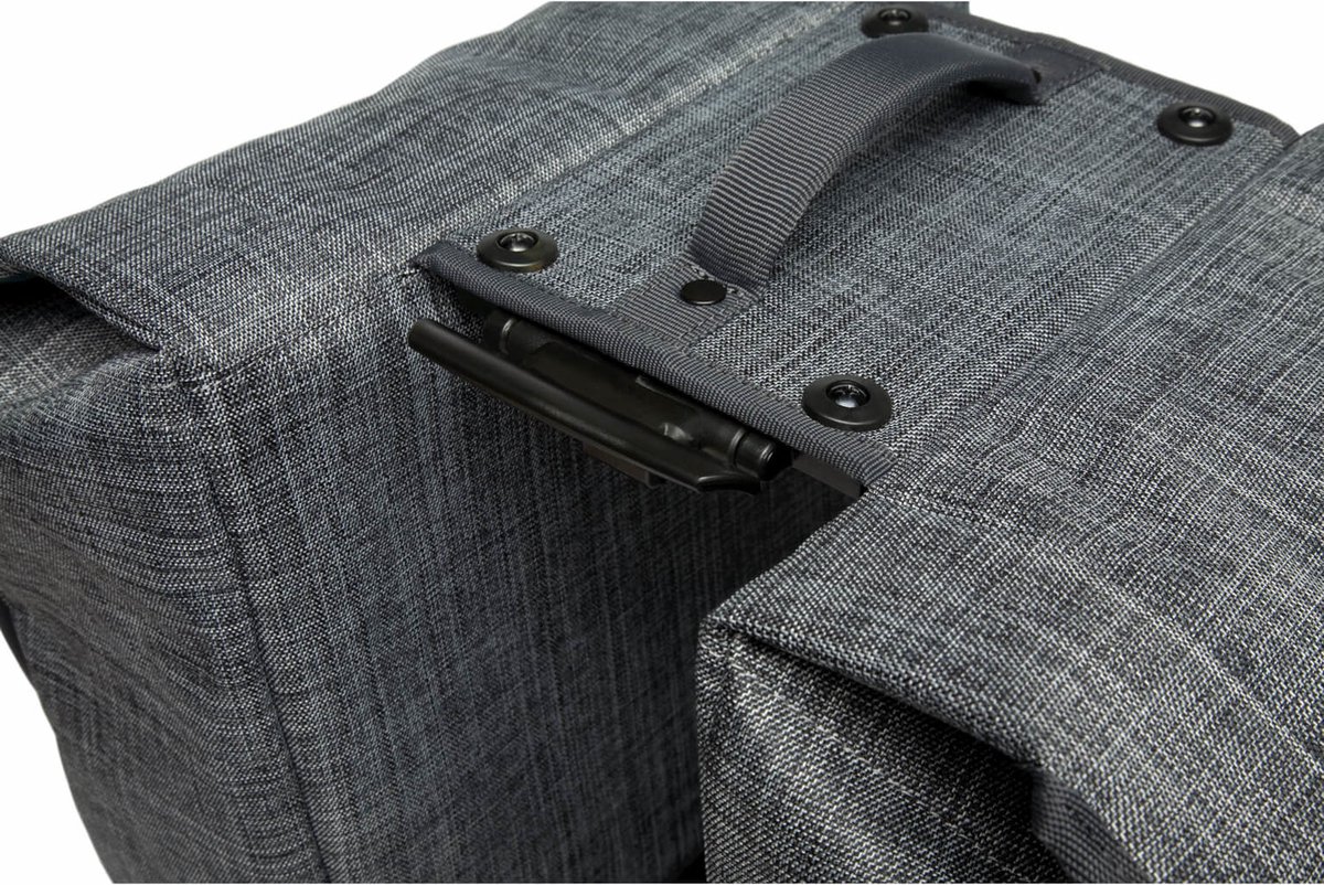 Cortina fietstas dubbel Riga AVS grijs 33L | bol.com