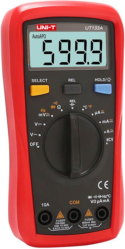 UNI-T - UT133A- Compacte Digitale Multimeter met Meetsnoeren | bol