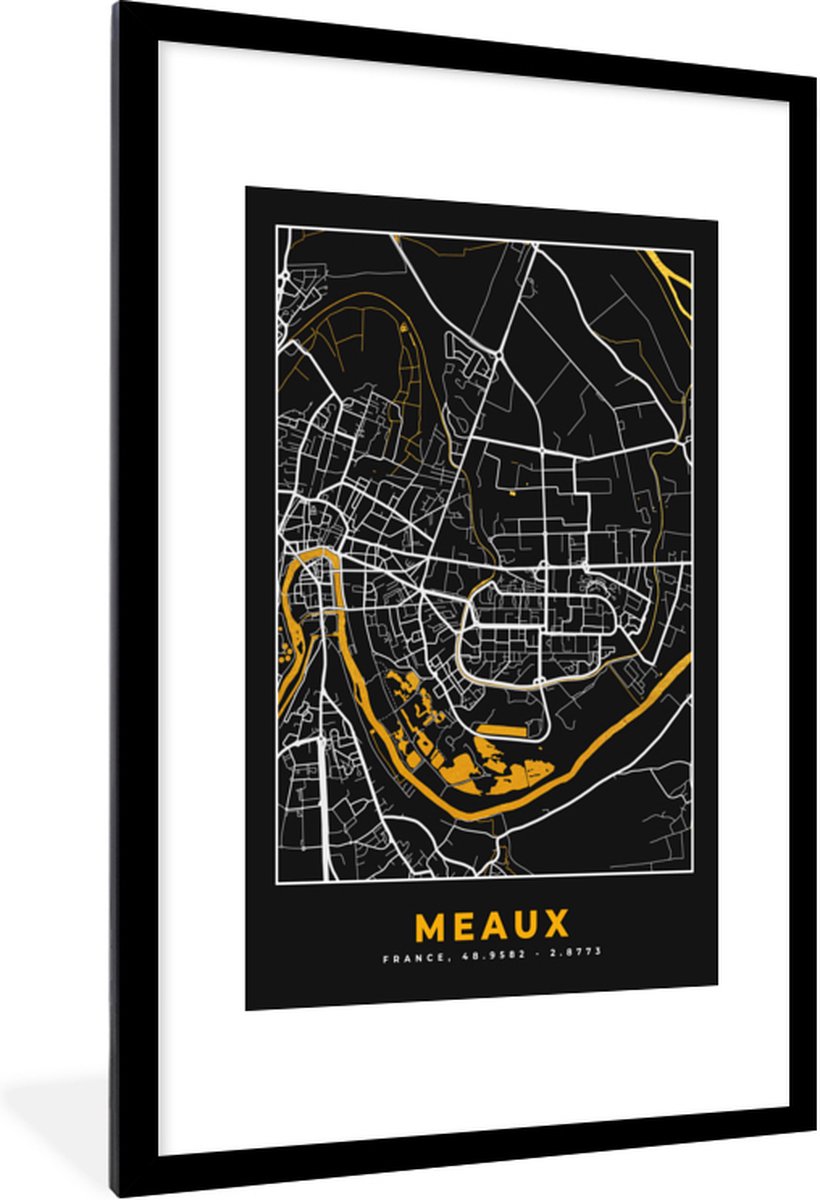 Cadre photo avec affiche - Plan d'étage - Carte - Plan de la ville ...