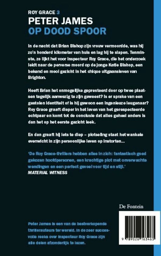 Roy Grace 3 - Op dood spoor, Peter James | 9789026163463 | Boeken | bol