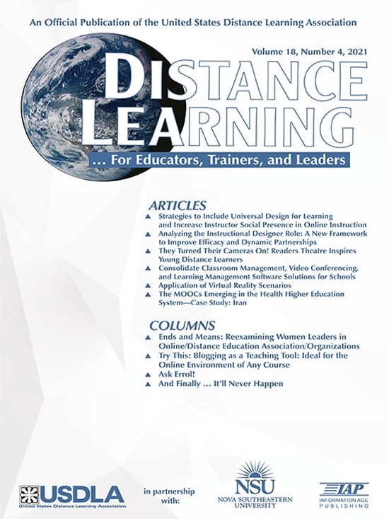 Distance Learning Journal 4 - Distance Learning (ebook) | 9781648028878 ...