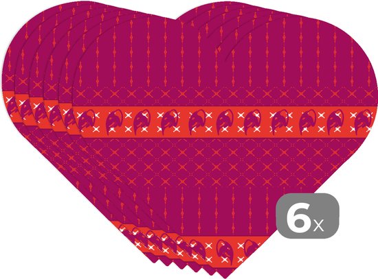Onderleggers - Placemats - Placemats hartje - Olifant - Design - Roze ...