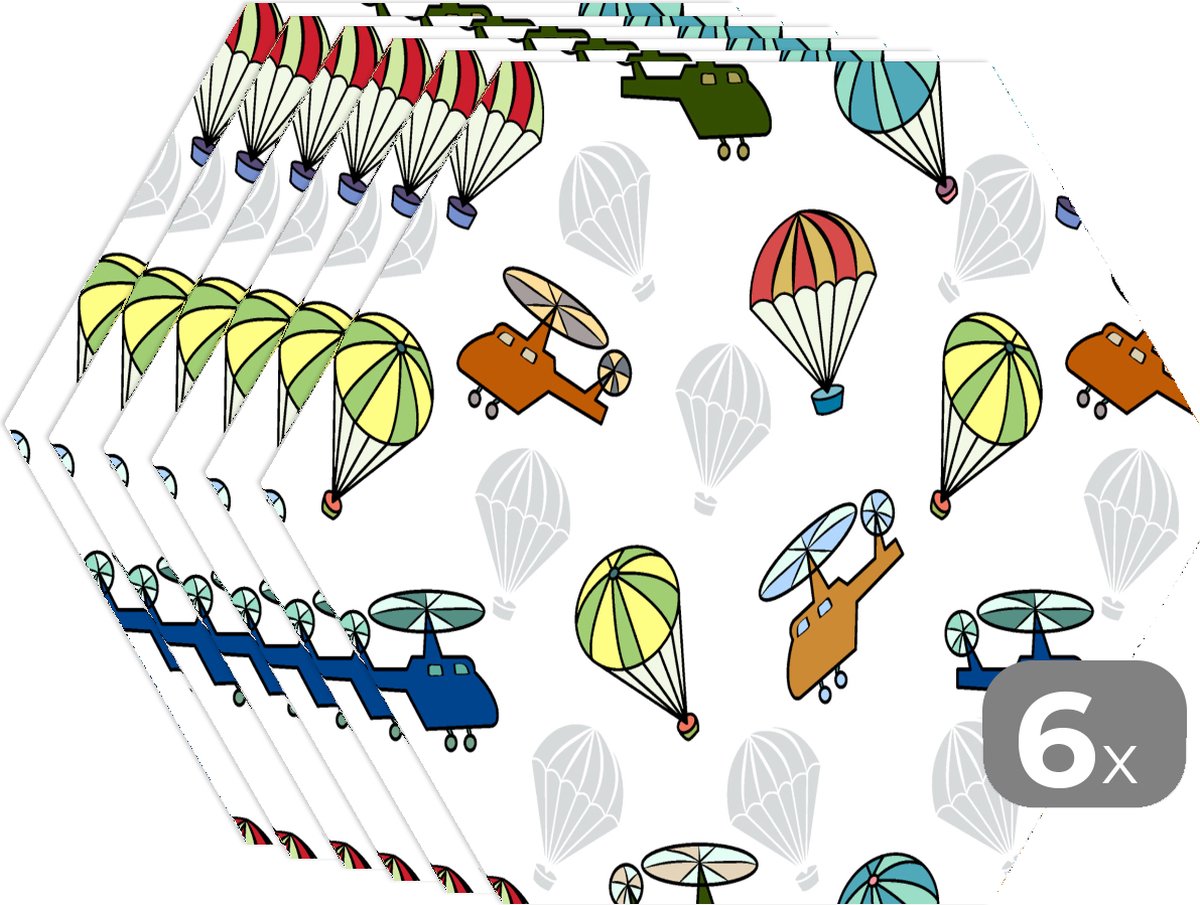 Placemats hexagon - Onderleggers placemats - Placemat zeshoek ...