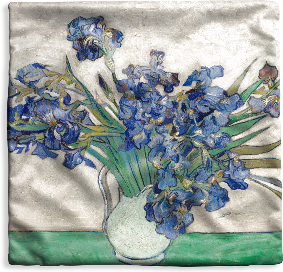 Kussenhoes 45x45 cm - Stilleven van irissen - Schilderij van Vincent van Gogh - Katoen... | bol.com