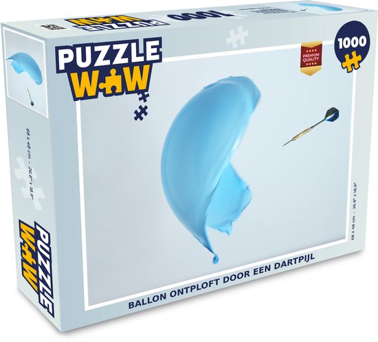 Puzzel Ballon ontploft door een dartpijl - Legpuzzel - Puzzel 1000 ...