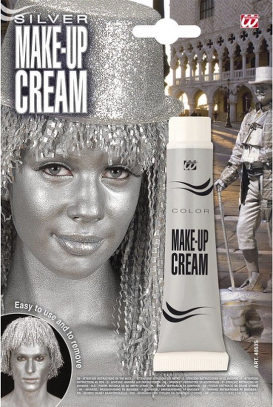 Make-up tube zilver | bol