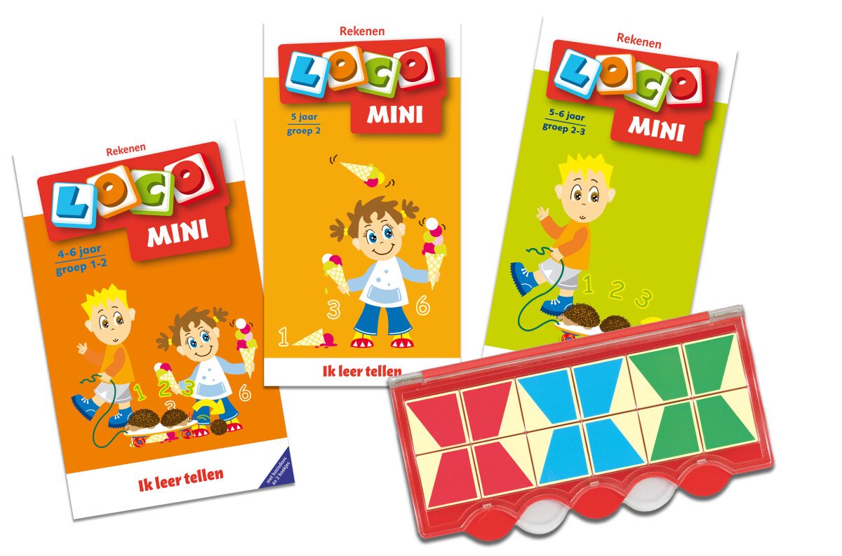 Pakket Mini Loco: Basisdoos + Rekenspelletjes 1 en 2, Noordhoff ...