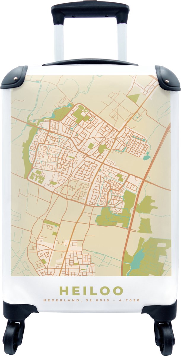 MuchoWow® Koffer - Heiloo - Plattegrond - Kaart - Stadskaart - Past ...