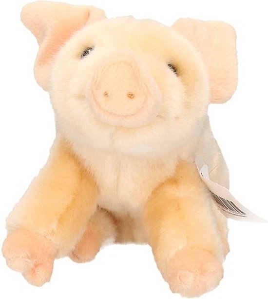 Pluche knuffel varken 18 cm - Boerderij dieren speelgoed varkens | bol