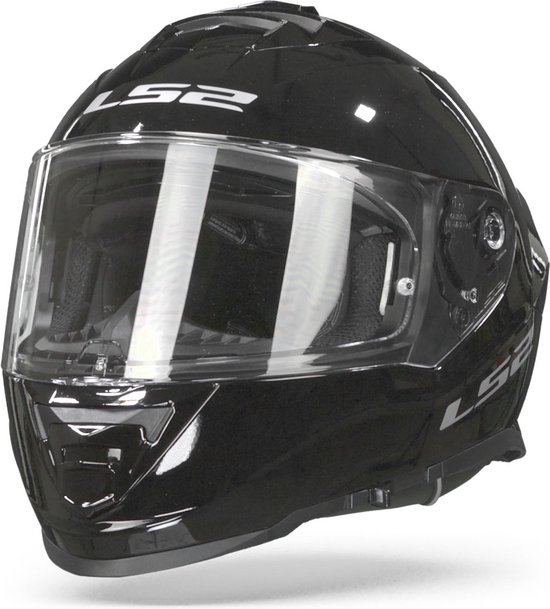 LS2 FF800 Storm Solid Gloss Black Full Face Helmet S - Maat S - Helm | bol