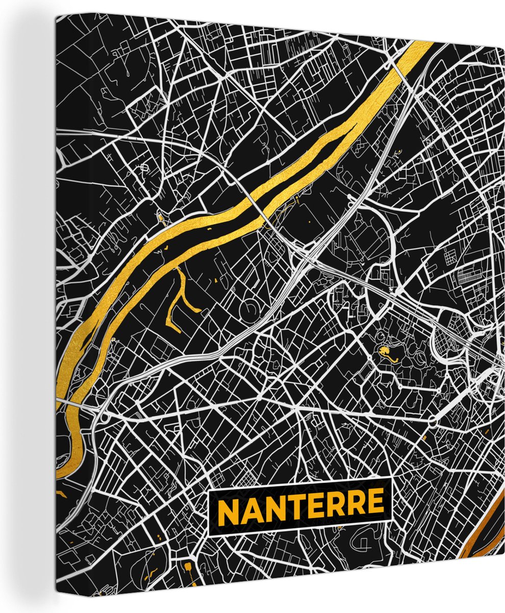 Tableau Peinture Nanterre - Plan d'Etage - Carte - France - Plan de ...