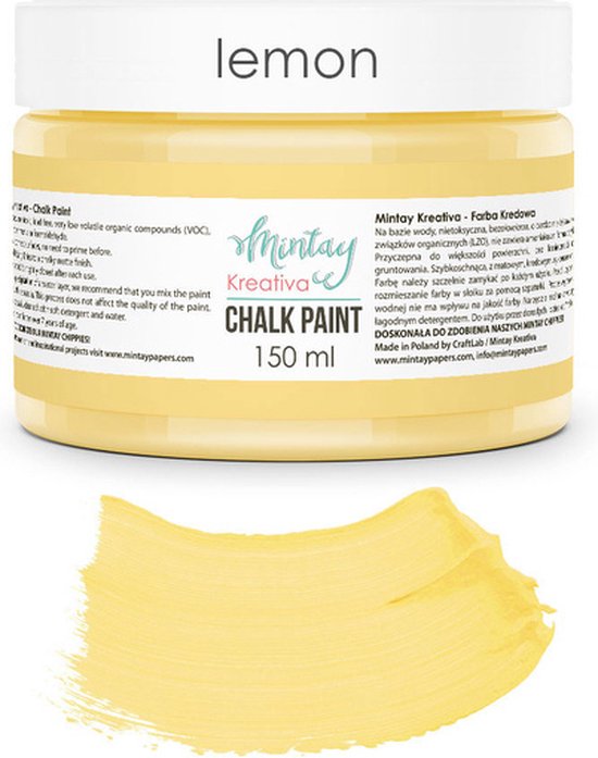 Kreativa Chalk Paint Lemon (MTK-CHALK-06) | bol.com
