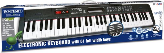 Bontempi Digital Keyboard with 61 full width keys | bol.com