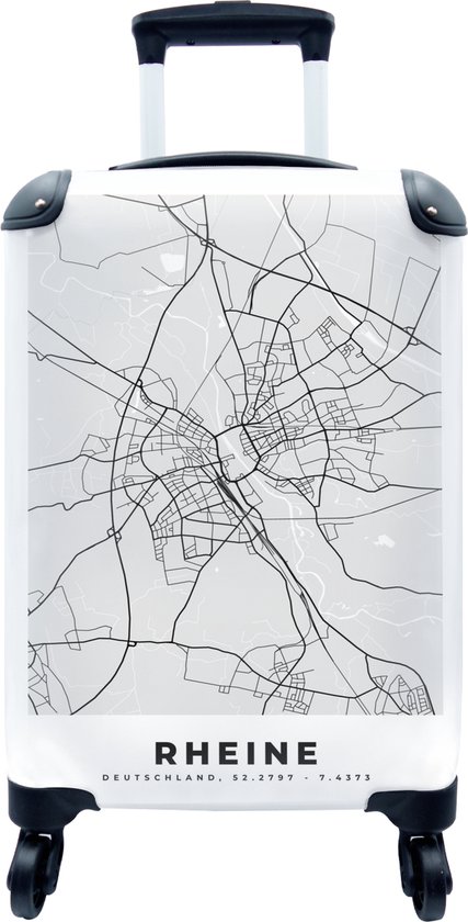MuchoWow® Koffer - Plattegrond - Duitsland - Rheine - Stadskaart ...