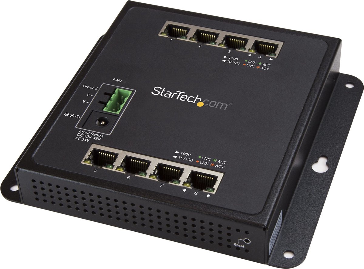 StarTech.com Switch Gigabit Ethernet géré à 8 ports - Fixation murale ...